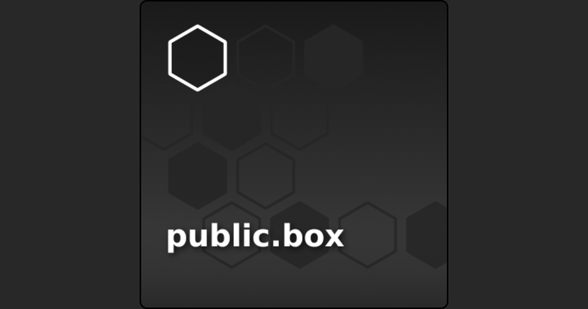 public.box - Profile | .box